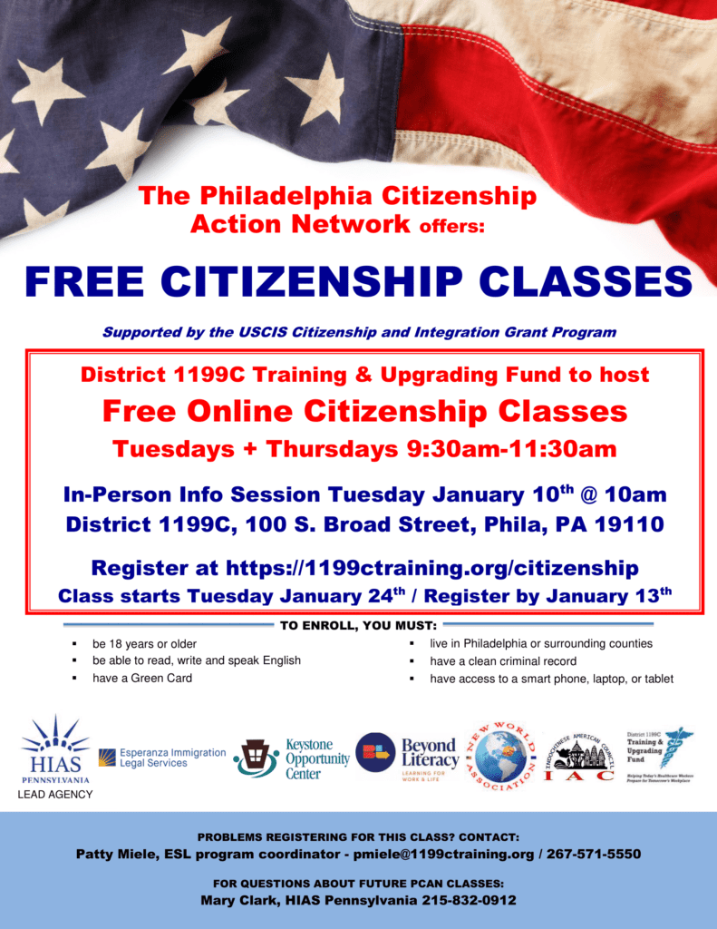 Upcoming P-CAN Classes - HIAS Pennsylvania